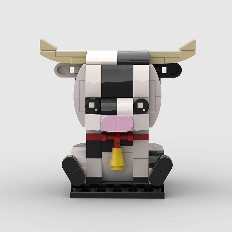 Animals-MOC-Dairy-Cow-Brickheads-Cute-Creative-DIY-Desktop-Decor ...