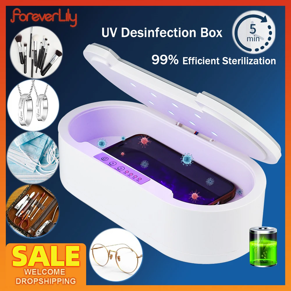 Caja de desinfección inteligente UVC LED, dispositivo de esterilización de aromaterapia para ...