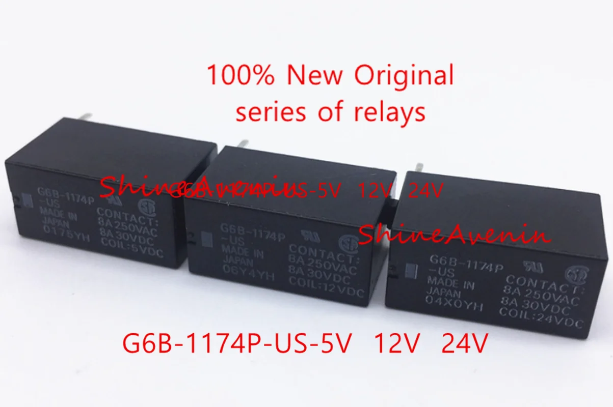 15pcs G6B-1174P-US-5V 12V 24V G6B-1114P-US-5V 9V 12V 24V Full series of ...