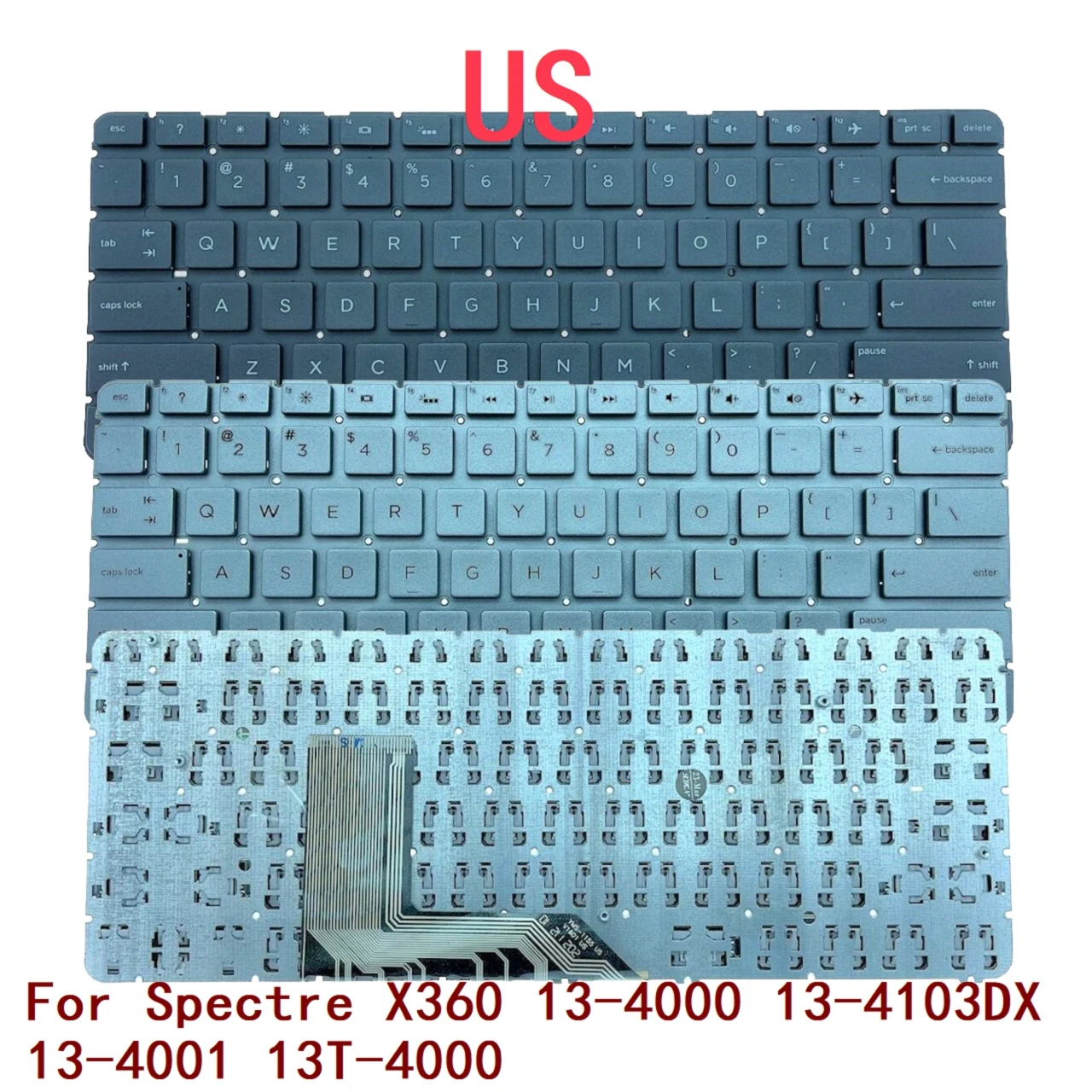 New US Laptop Backlit Keyboard For HP Spectre X360 13-4000 13-4103DX 13 ...