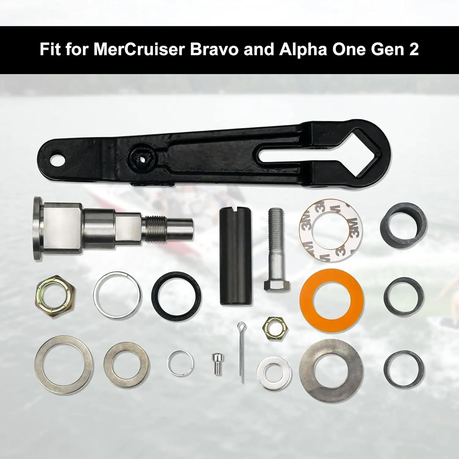 Full-Set-Upper-Gimbal-Steering-Arm-Shaft-Pin-for-MerCruiser-Alpha-Bravo ...