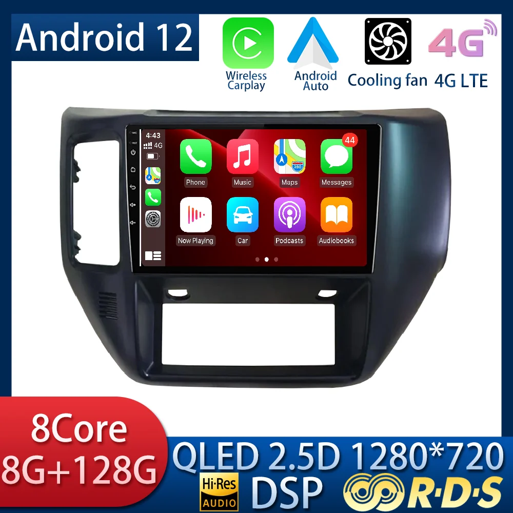 Android 12 For Nissan Patrol V 5 Y61 2004 2011 Car Radio Stereo Multimedia WIFI Wireless Carplay ...