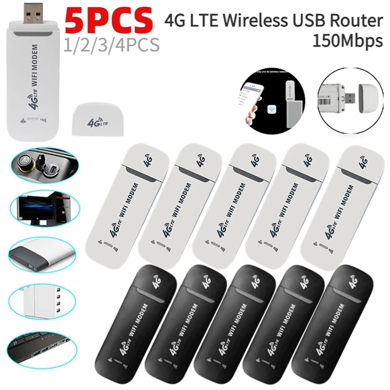 1-5pcs-4G-LTE-Wireless-USB-150Mbps-Modem-Stick-WiFi-Adapter-4G-Card ...
