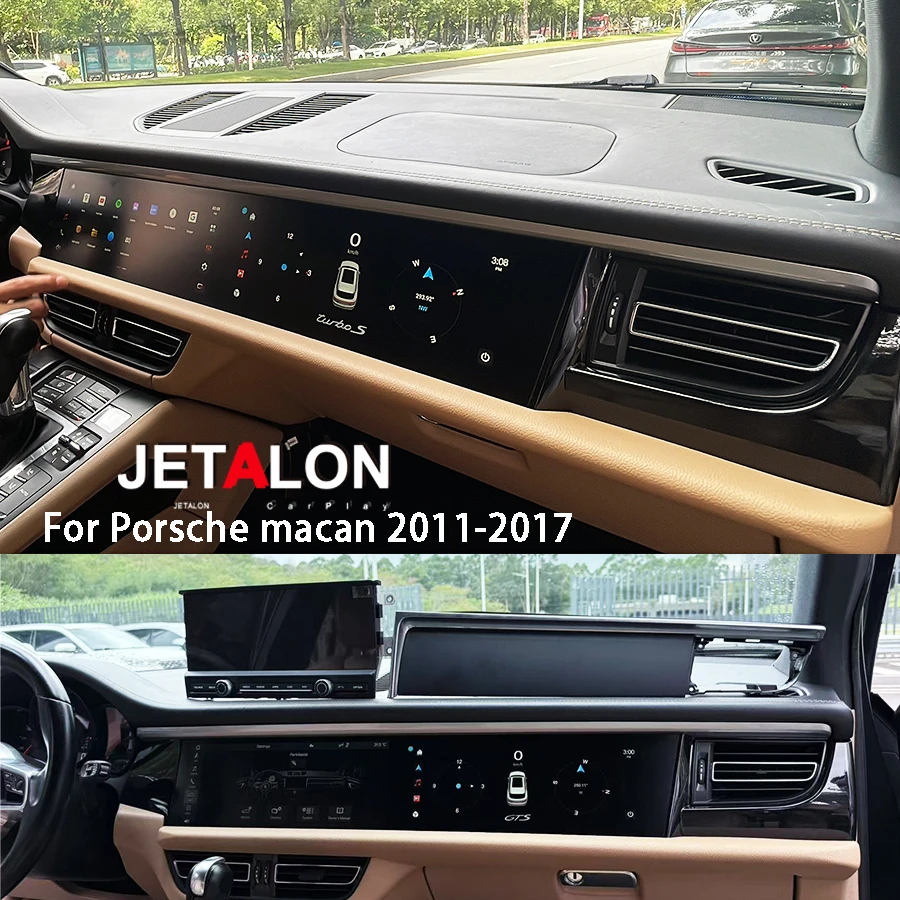 12.3+12.3inch Dual Screen For Porsche Macan 2011-2017 Android 14 Car ...