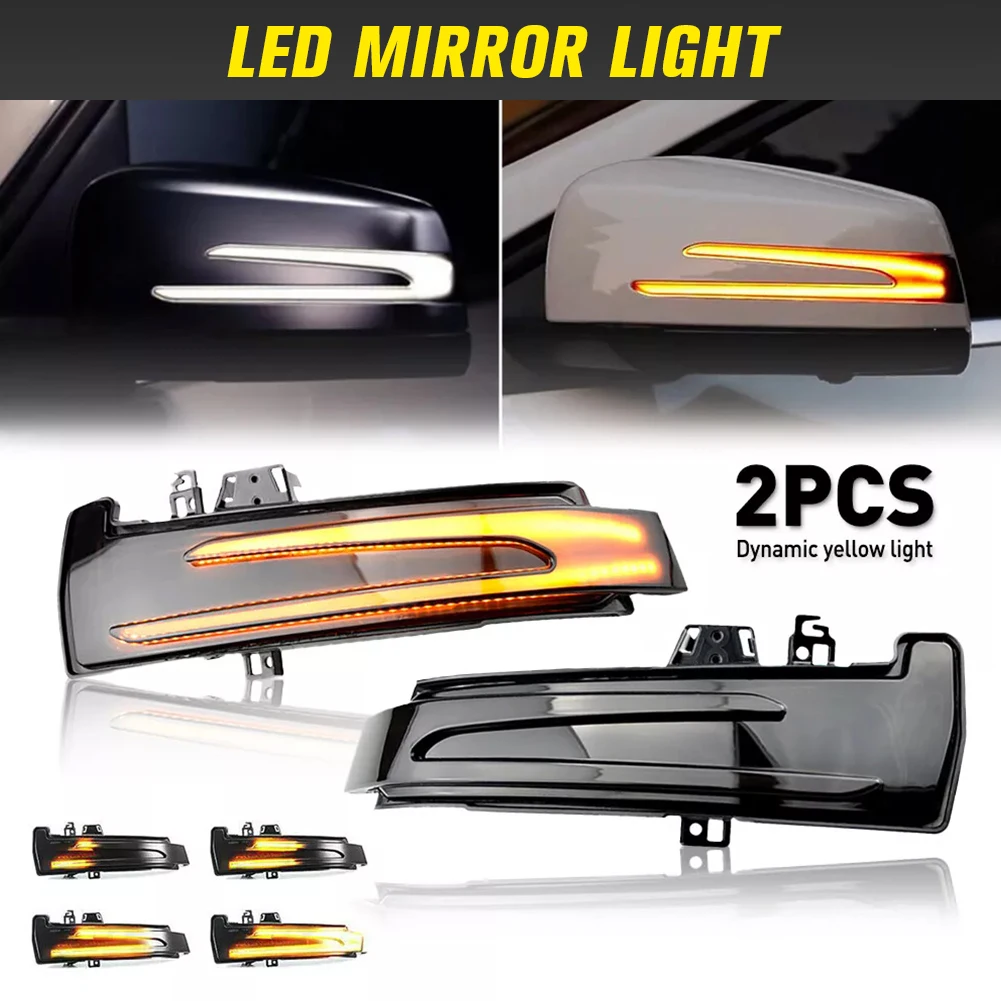 2Pcs Side Mirror Indicator Lamp Waterproof Flowing Water Blinker ...