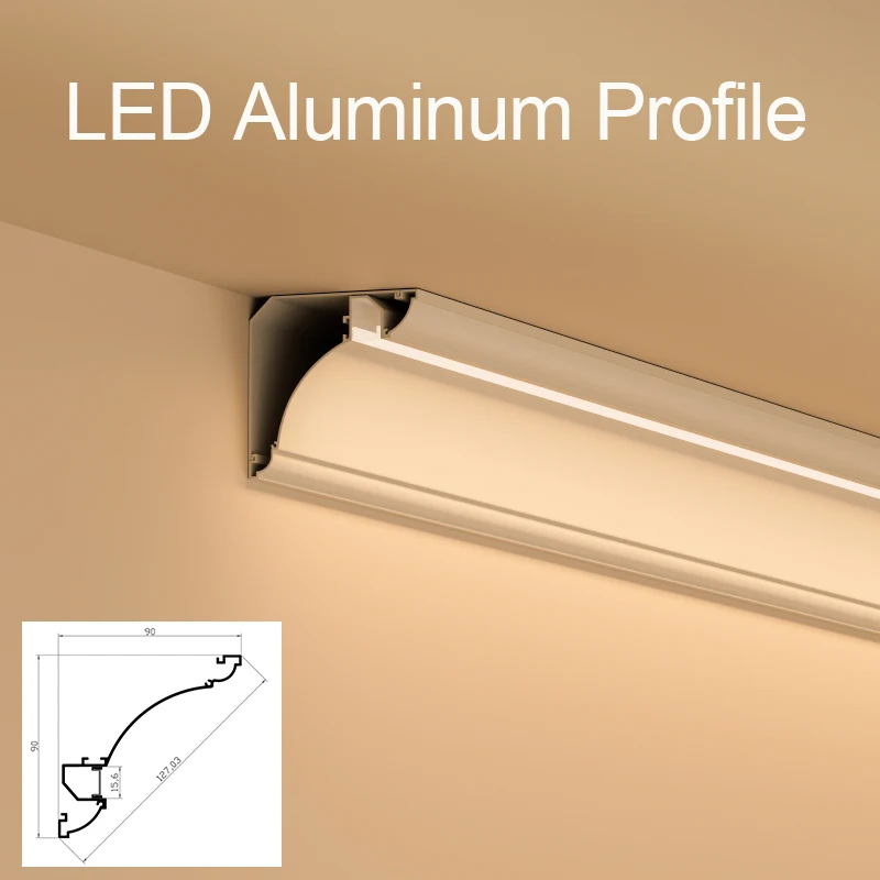 LED-Luminous-Gypsum-Line-Light-Top-Corner-Linear-Light-Wall-Washing ...