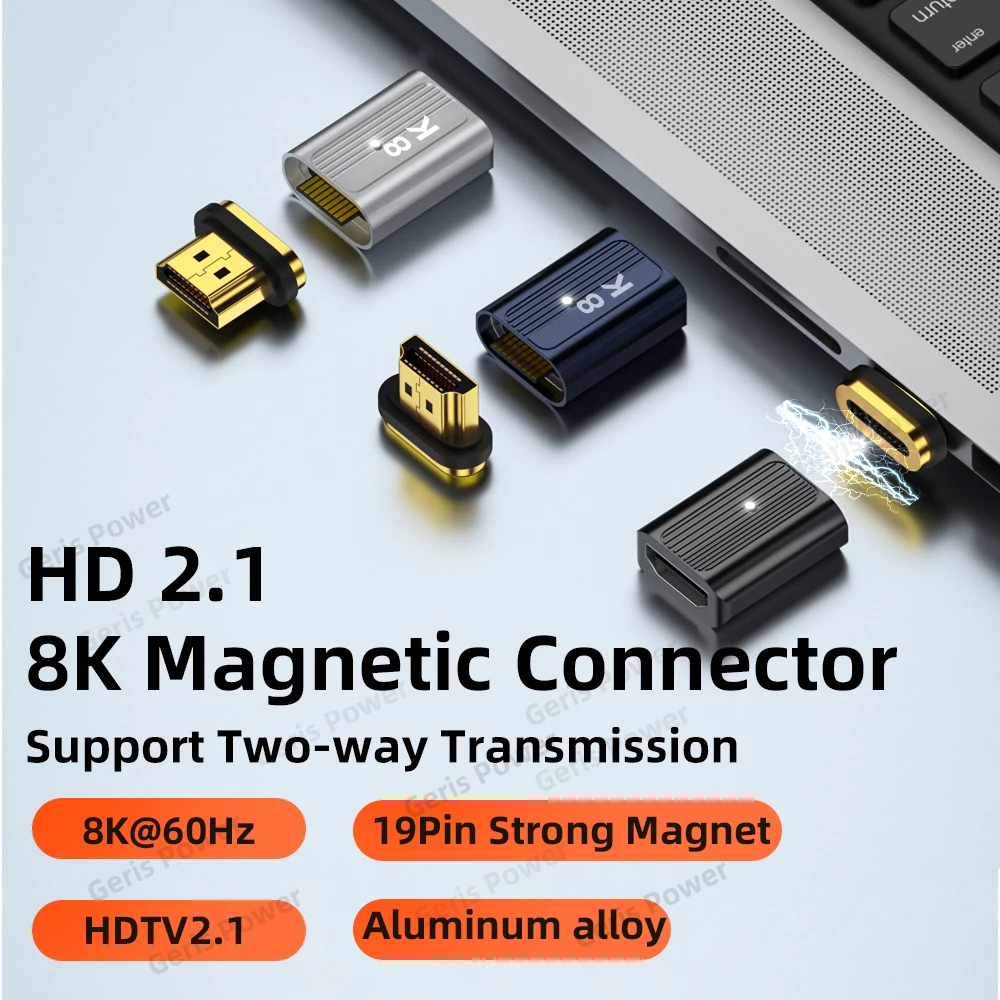 HDMI-Compatible-2-1-Magnetic-Adapter-8K-60HZ-48Gbps-Male-to-Female ...