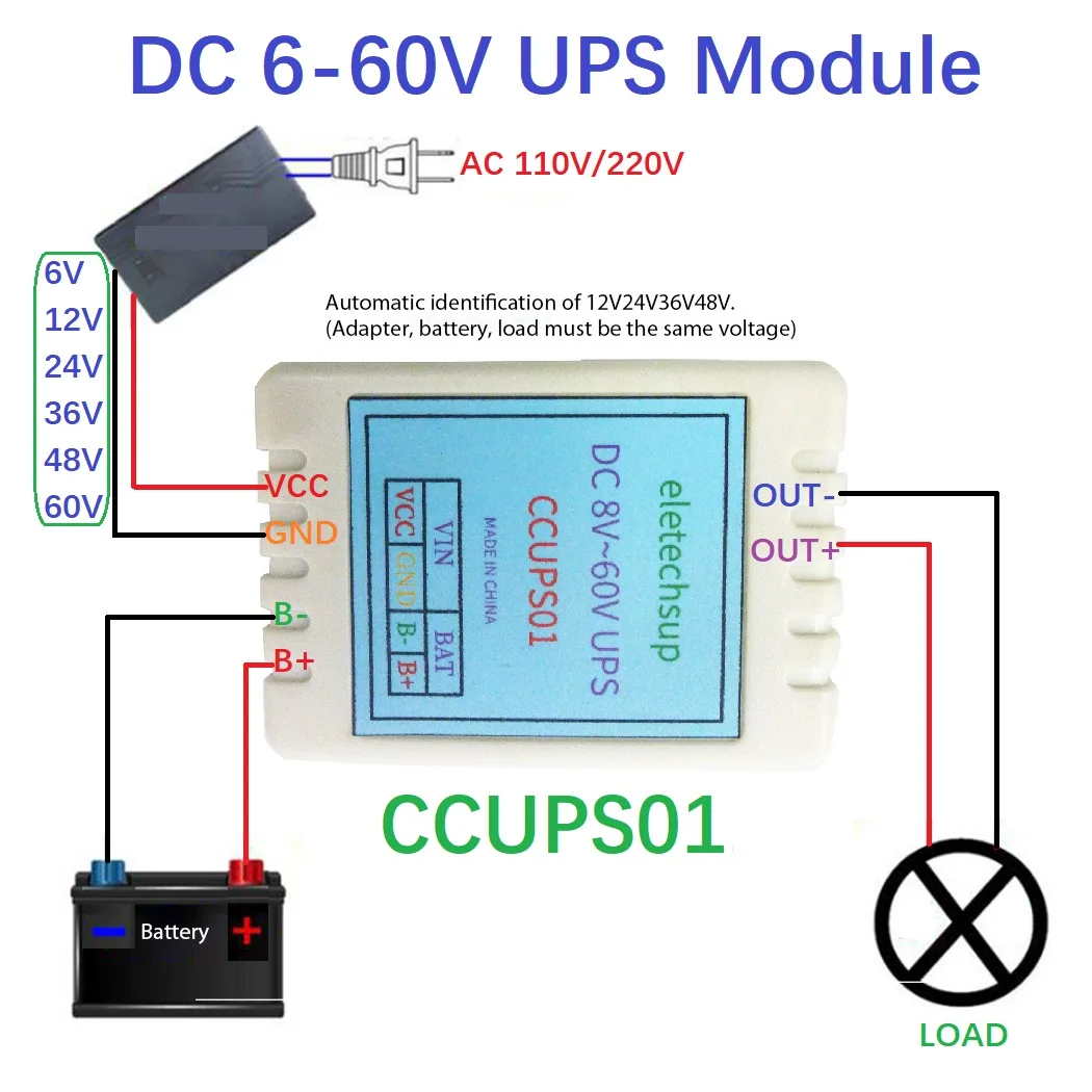 DC-6V-60V-UPS-Lead-acid-lithium-iron-Battery-Power-OFF-Uninterrupted ...
