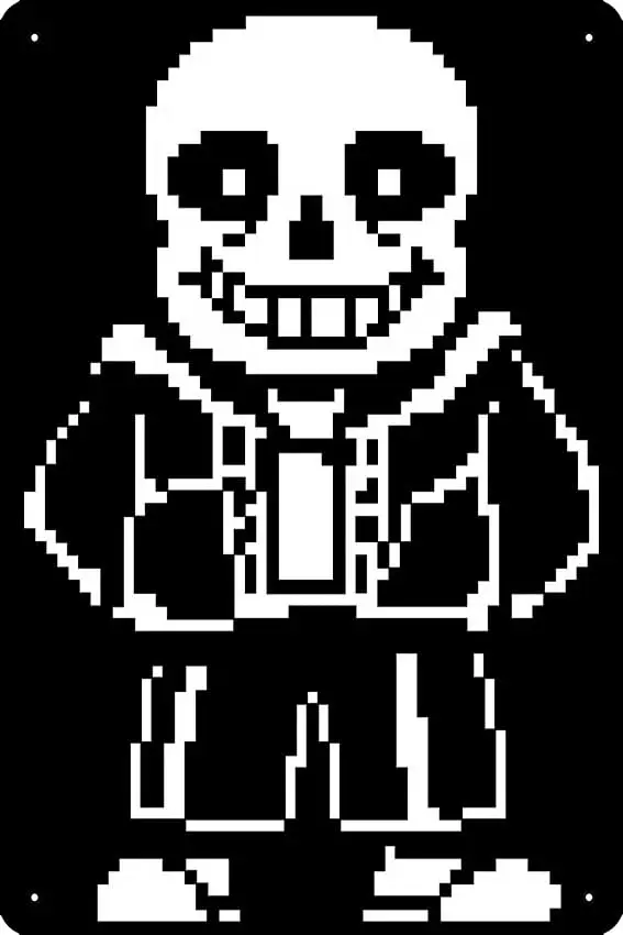 Sans-Undertale-Poster-Funny-Metal-Tin-Sign-for-Home-Kitchen-Bar-Room ...