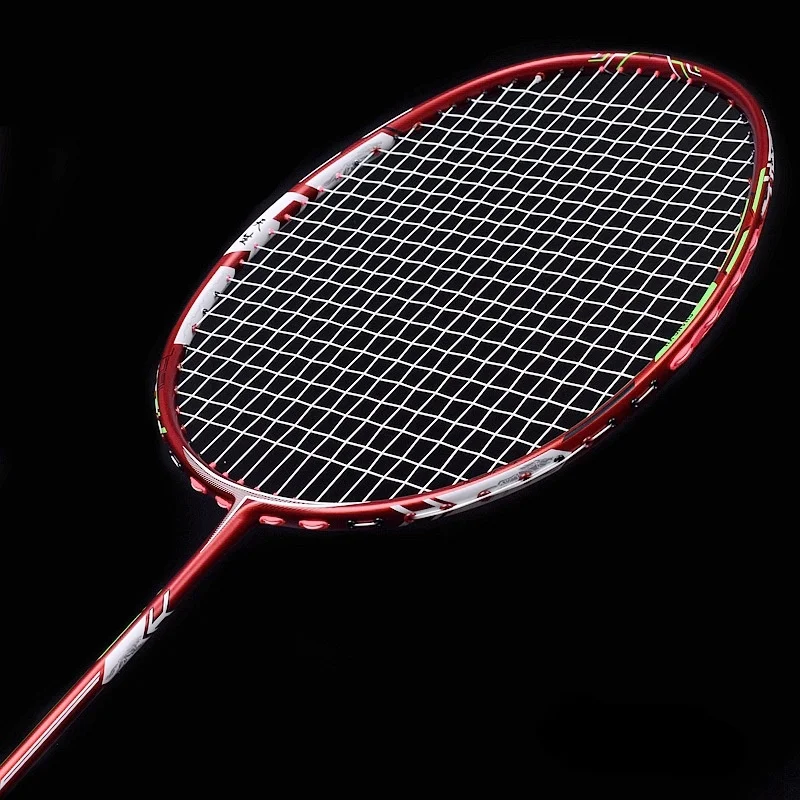 Full-Carbon-Fiber-Strung-Badminton-Racket-Training-Racquet-com-sacos ...