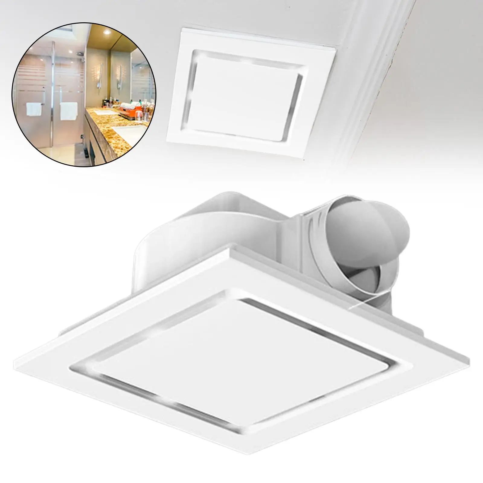 Exhaust Fan Silent Powerful Automatic Backdraft Damper Extractor Fan 10 ...