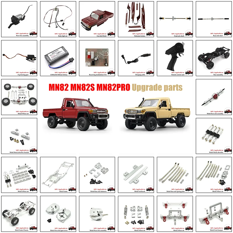 1/12MN82 MN82S MN82PRO Accessory Metal Upgrade Shock Absorbing Circuit ...
