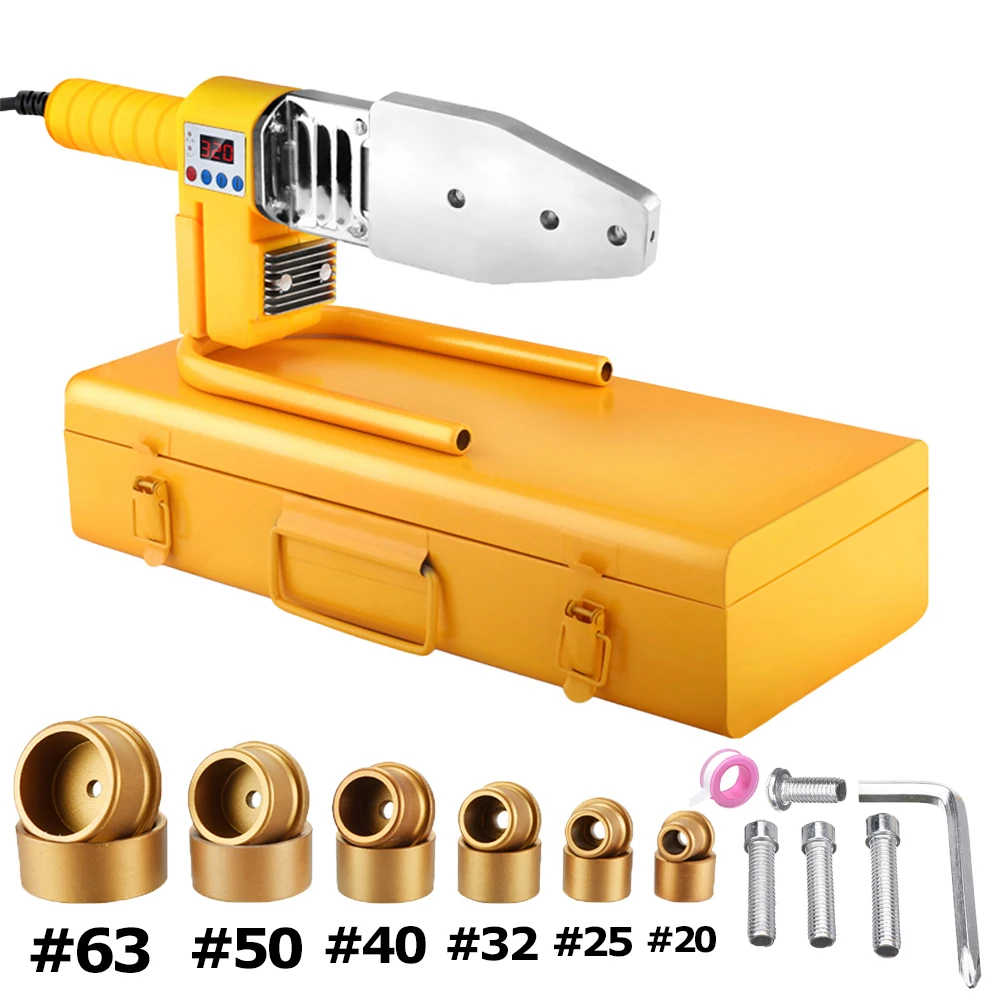 Máquina de soldadura de tubos, soldador de plástico para tubería Pb/Pp/Pe/Ppr, máquina de fusión ...