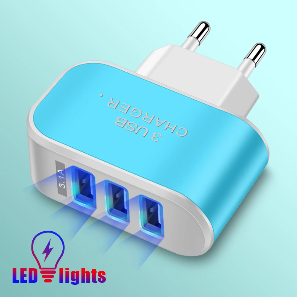 3-USB-Ports-Multifunctional-Charging-Head-5V-1A-USB-Charging-Head ...