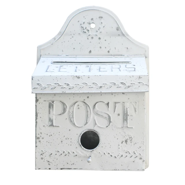 Vintage Metal Mailboxes Letter Box Wall Mounted Post Box Decoration ...