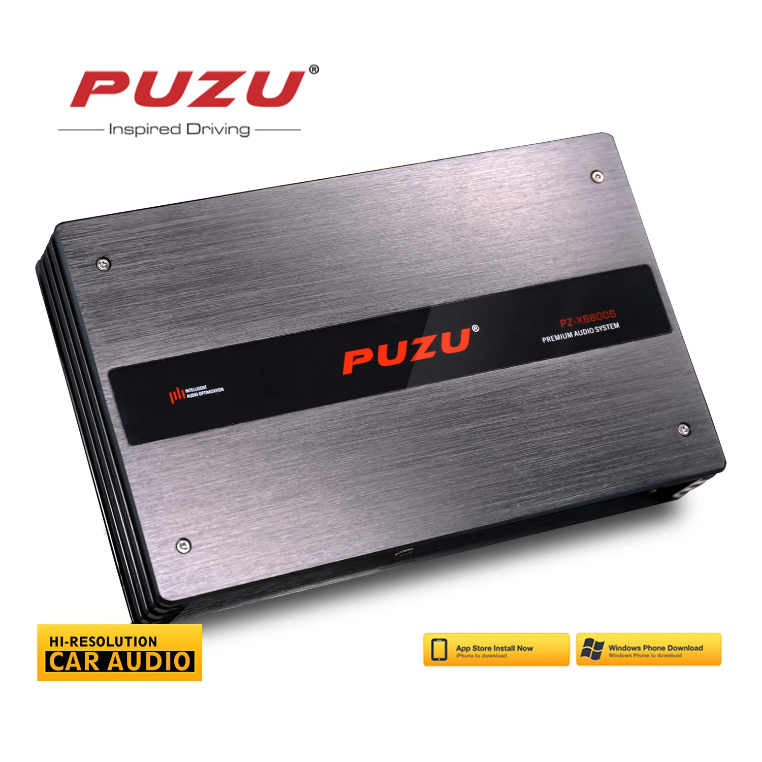 Puzu PZ X6800S 10チャンネルプレミアムカーオーディオ,dspプロセッサ,8チャンネル出力電力,500w rms,アプリとソフトウェア制御を備えたデバイス| | - AliExpress