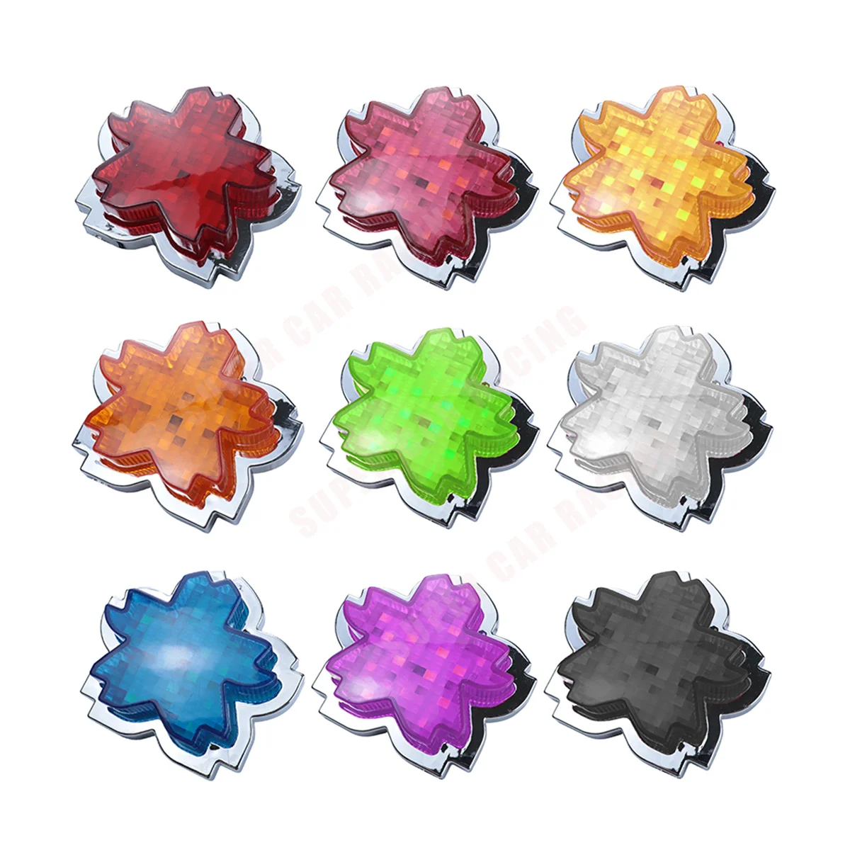 JDM-12V-Cherry-Blossom-Shape-Car-Monolayer-Bumper-Side-Marker-Lights ...