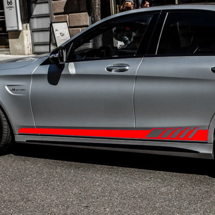 Car-Side-Stickers-Wrap-Racing-Stripes-For-Audi-Ford-BMW-Toyota-Honda ...