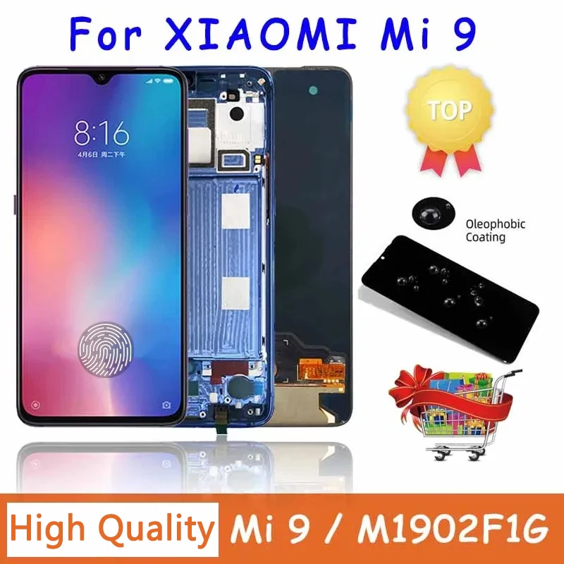 Super AMOLED 6.39" For xiaomi Mi 9 LCD Display Touch Screen Digitizer ...