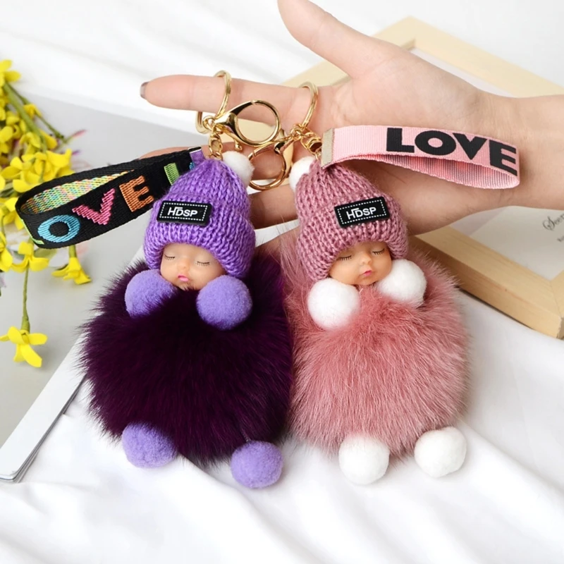 23-Styles-5-5inch-Cute-Mini-Plush-Sleeping-Baby-Doll-Toy-Keychain-Women ...