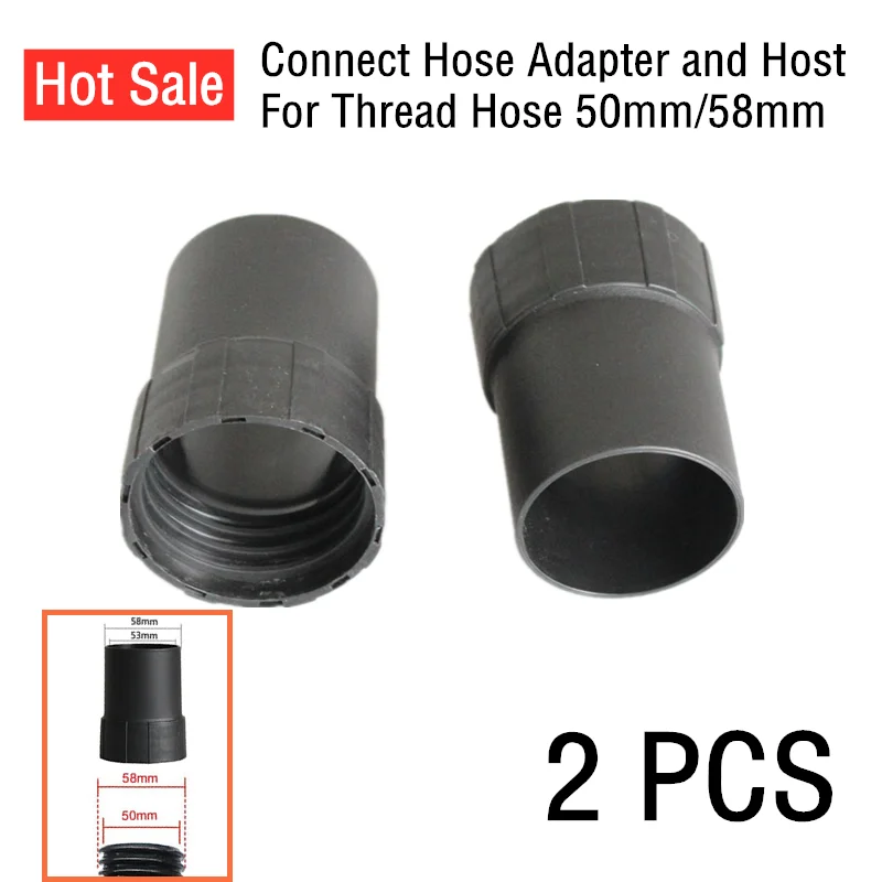 2P Industrial Vacuum Cleaner Host Connector 53/58mm,Connect Hose ...