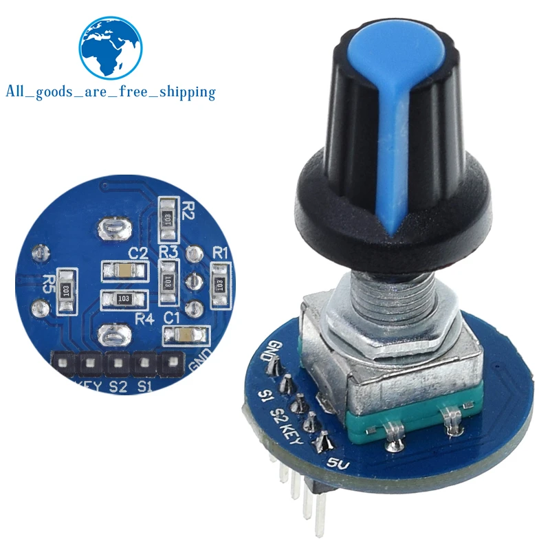 Rotating-Potentiometer-Knob-Cap-Digital-Control-Module-Rotary-Encoder ...