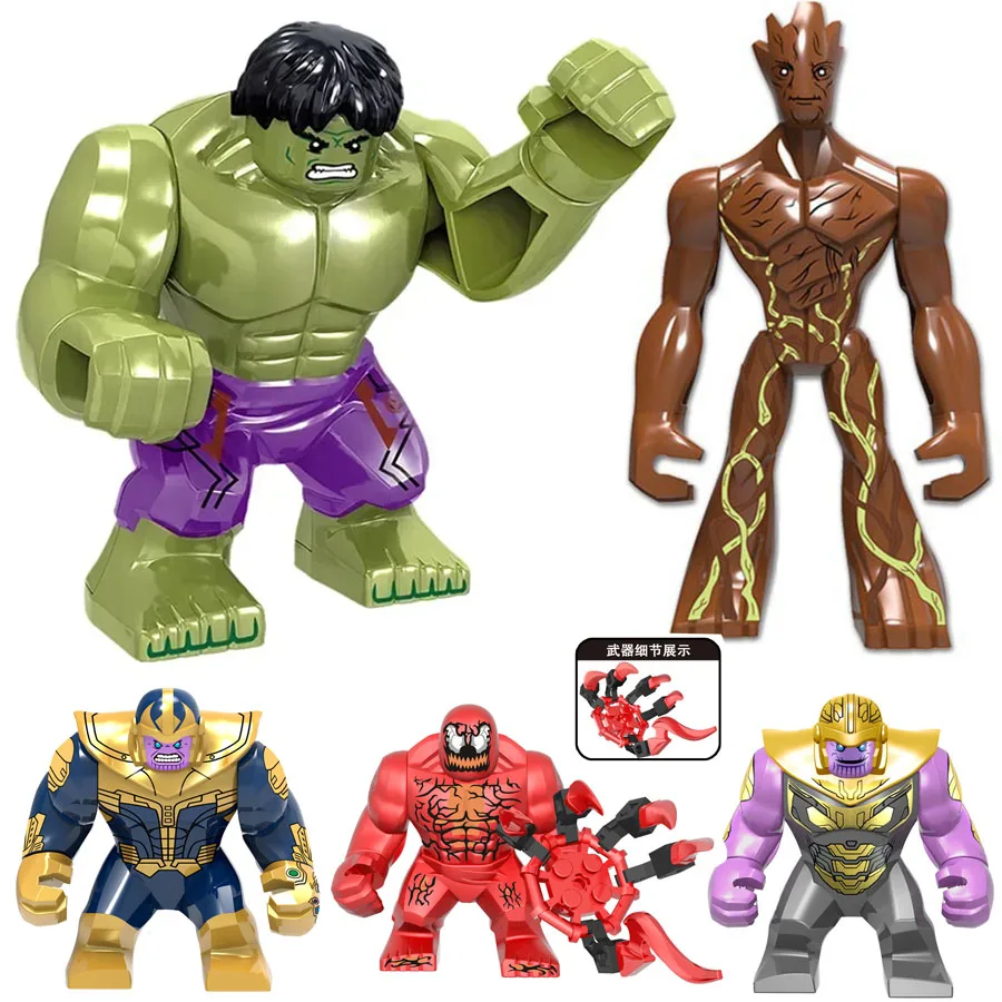 New movie, movable model, building blocks, superhero, Hulk, building ...