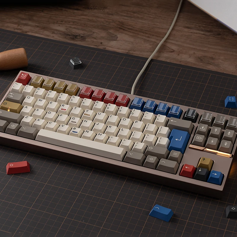 Pbtfans-Retro100-Keycap-Pbt-Customized-Mechanical-Keyboard-Keycaps ...