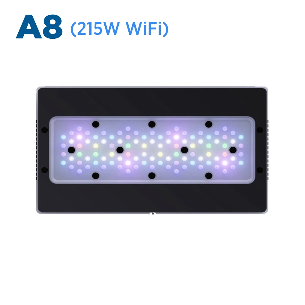 A8 215W Full Spectrum WiFi APP Controlled Coral Reef Marine LED ...