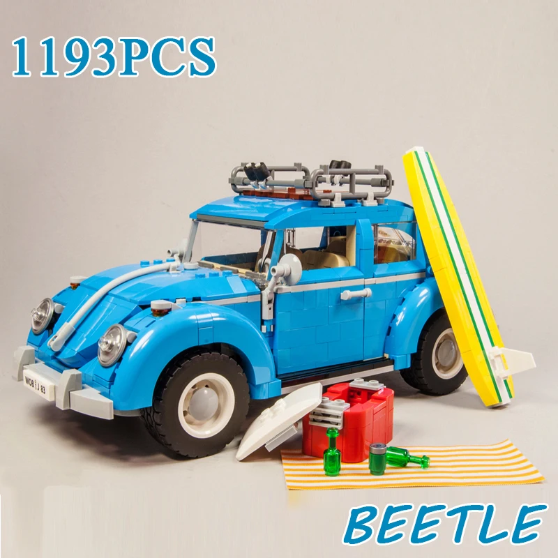 1193PCS-Technical-Bule-Beetle-Building-Blocks-10252-High-tech-Sportcars ...
