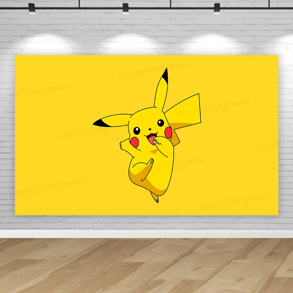 Pokemon-Pikachu-Poke-Ball-Backdrop-Boy-Girl-Birthday-Party-Background ...