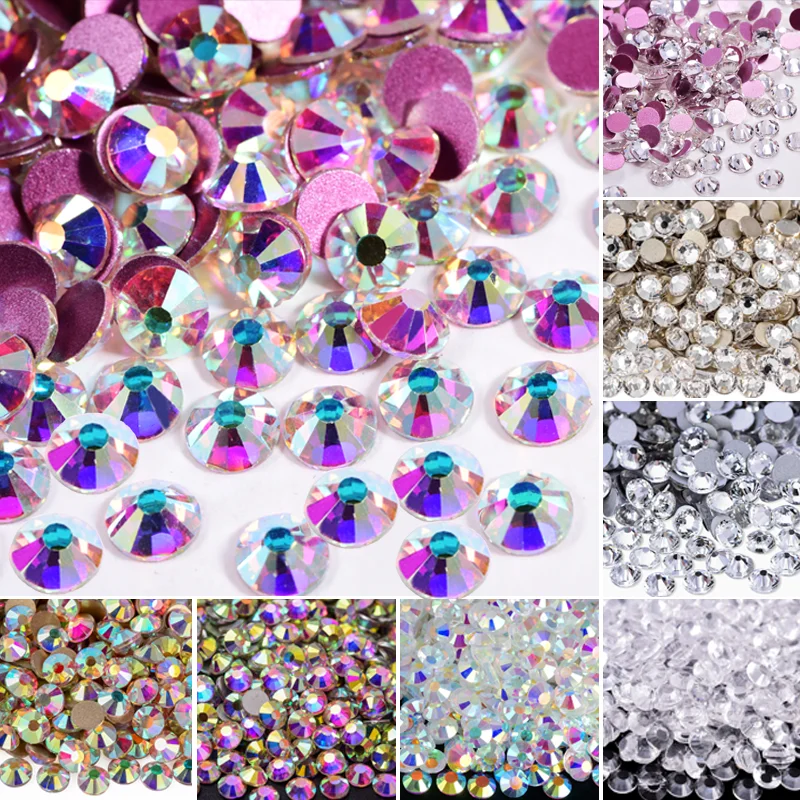 Bling-SS3-SS50-Non-Hotfix-Rhinestones-Glitter-Nail-Art-Crystals ...
