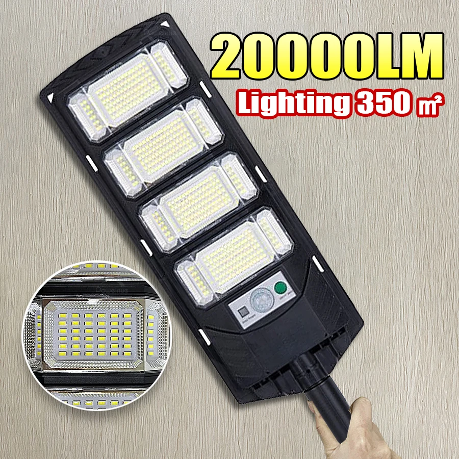 New-20000LM-Powerful-Solar-Light-Outdoor-192LED-External-Solar-Lamp ...
