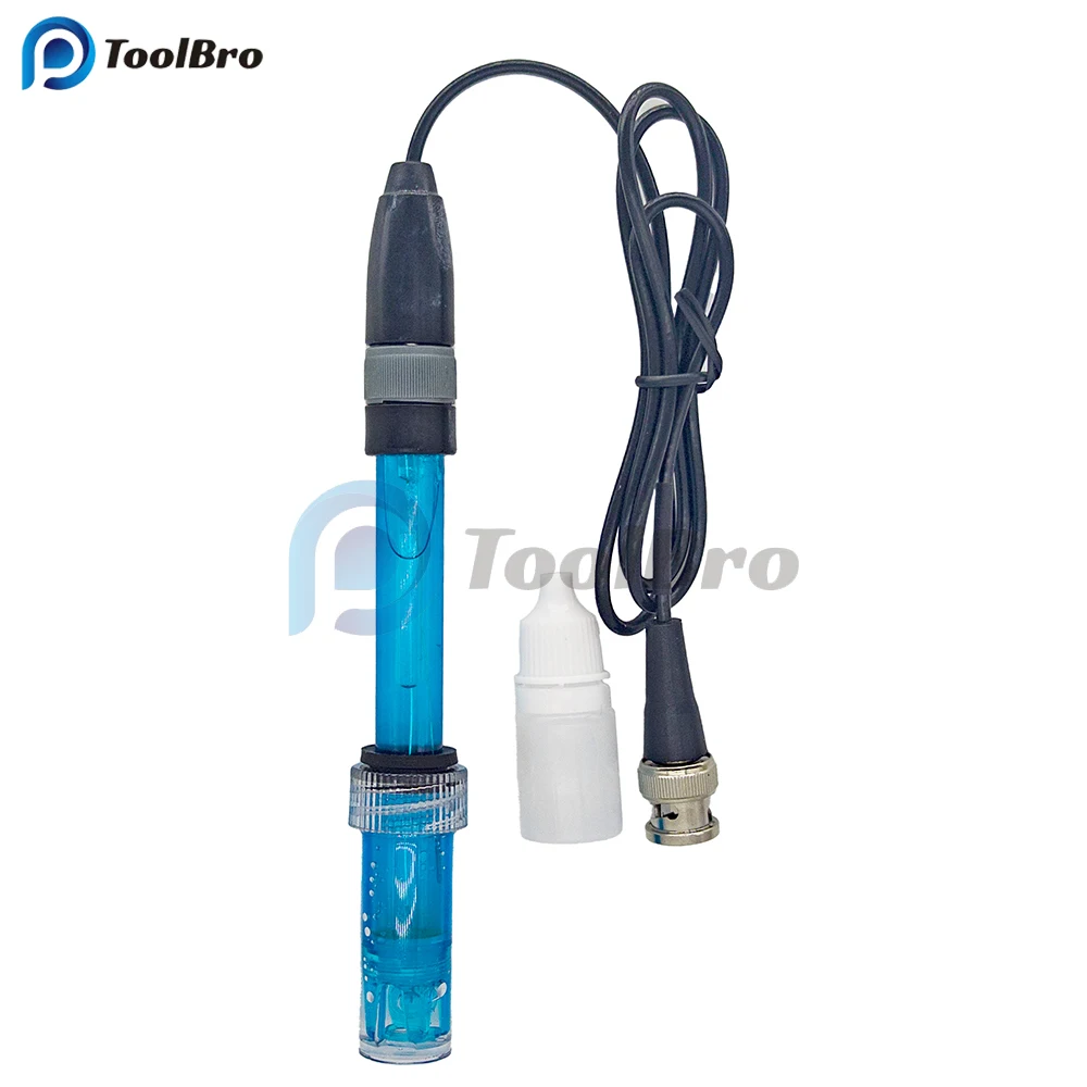 Refillable-PH-Electrode-Probe-BNC-Connector-PH-Controller-Meter-Sensor ...