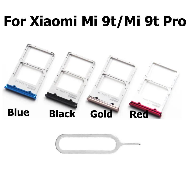 New For Xiaomi Mi 9T Sim Card Socket Slot Tray Reader Holder Connector ...