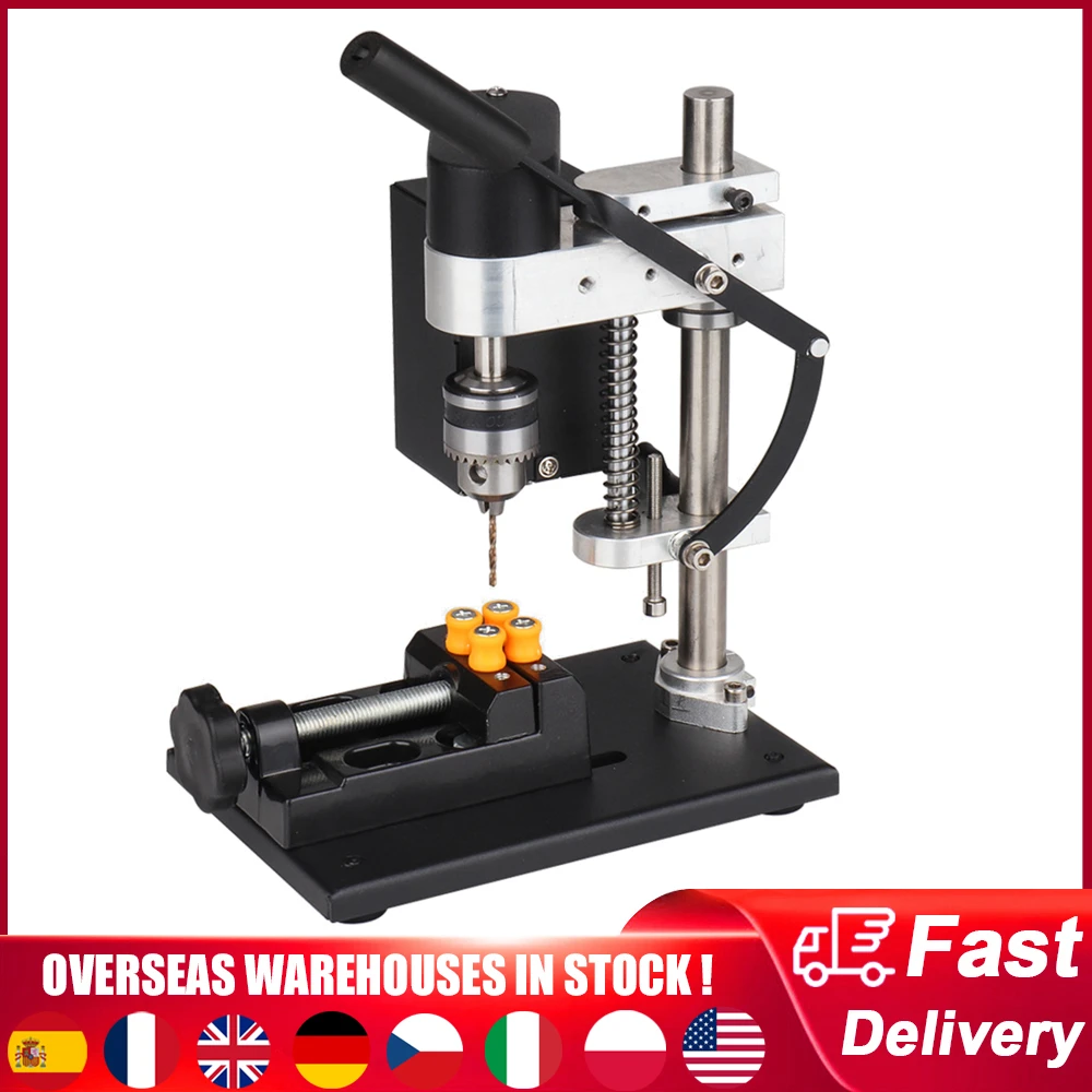 Mini Electric Bench Drill Press Stand Kit 8000 r/min 7 Gear Variable ...