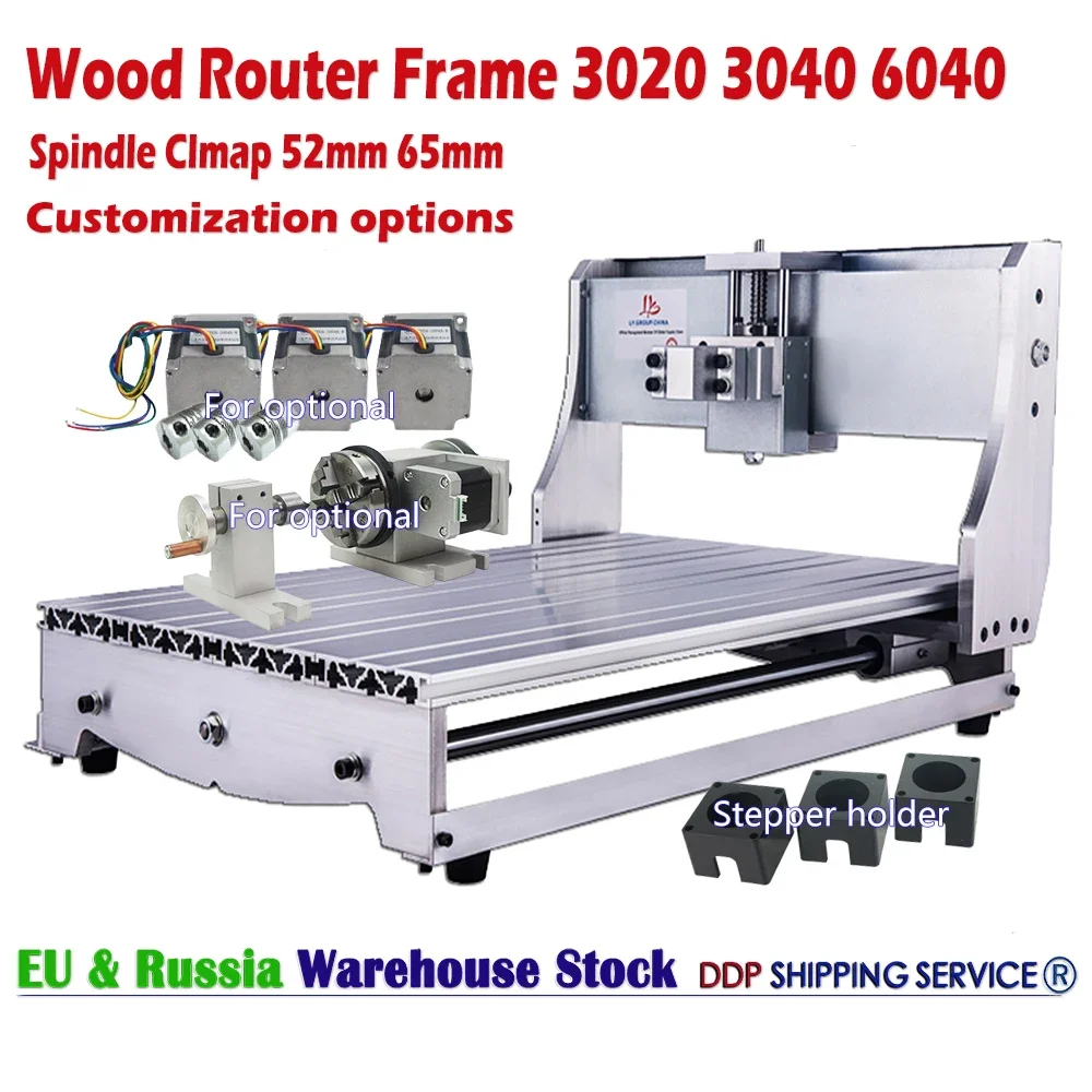 Wood-CNC-Router-Frame-Kit-3020-3040-6040-Ball-Screw-3-4-Axis-Engraving ...