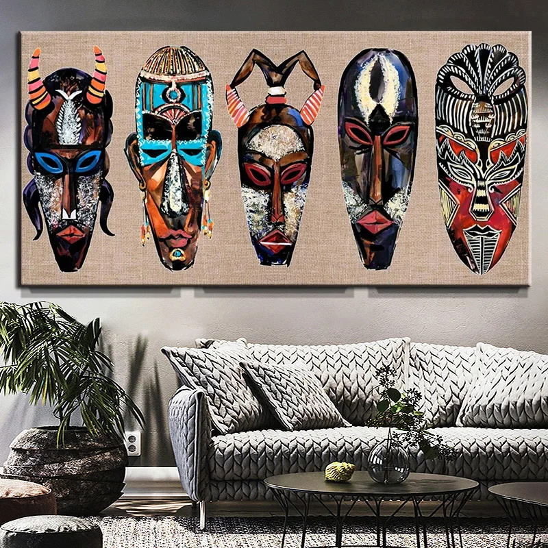 African Masks Paintings