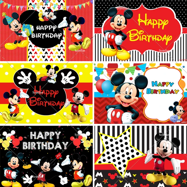 Mickey Birthday Background