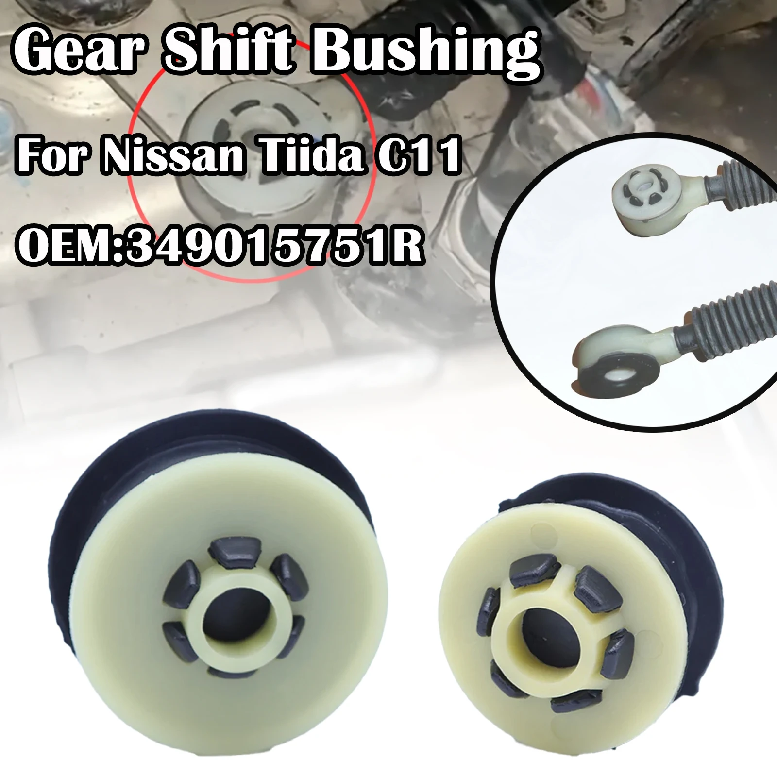Para Nissan Tiida C11 Latio Versa palanca de cambios casquillo manga de ...