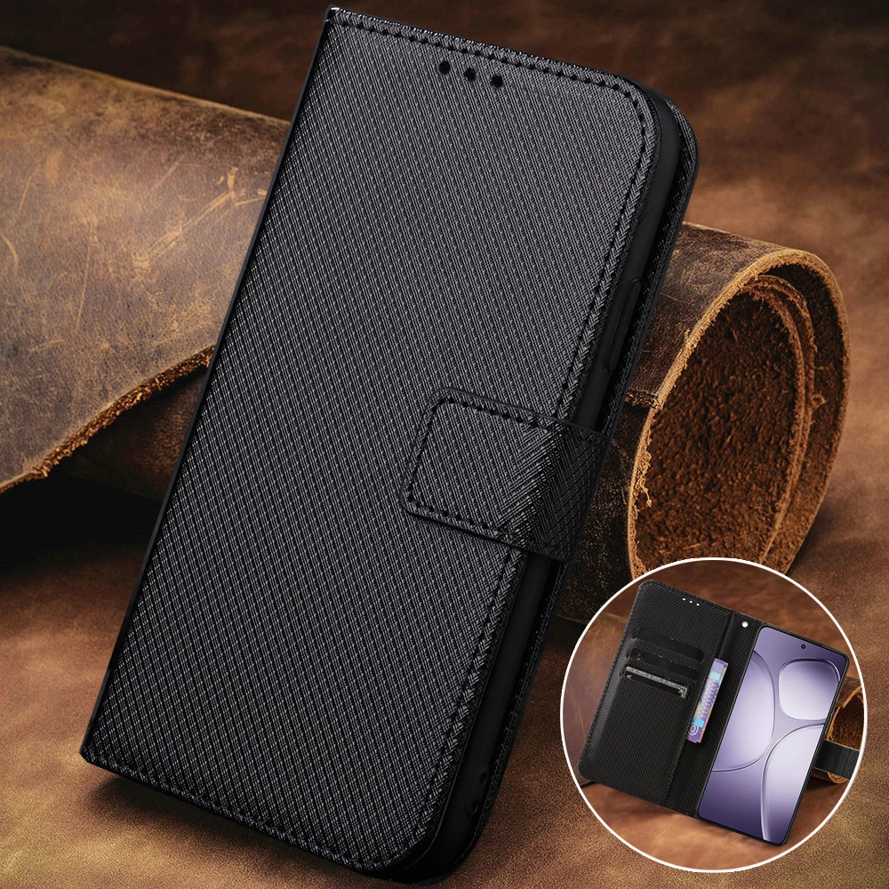 Luxury Leather Smooth Book Flip Cover for OnePlus Nord CE Series (Brown)