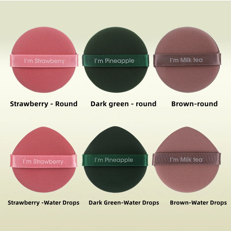 1/3/7 Pack Strawberry Makeup Puff Set Double Sided Beauty Ladies Soft ...