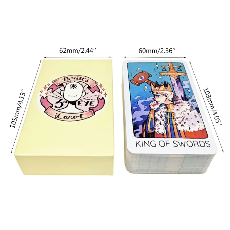 Jeux pour la famille,Chubby Bun Rabbit--Carte de Tarot du troisième ...