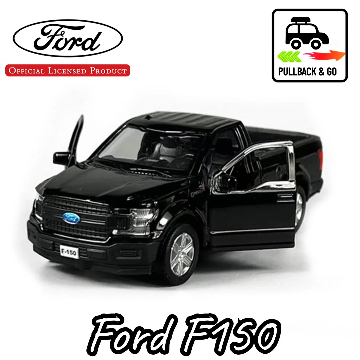 1-36-Ford-F150-Pickup-Pullback-Toy-Car-Model-Mechanic-Replica-Official ...