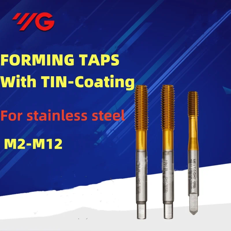 YG-HSSE-Metric-Forming-Tap-With-Titanium-plating-M2M2-5M3M4M5M6M8M10M12 ...