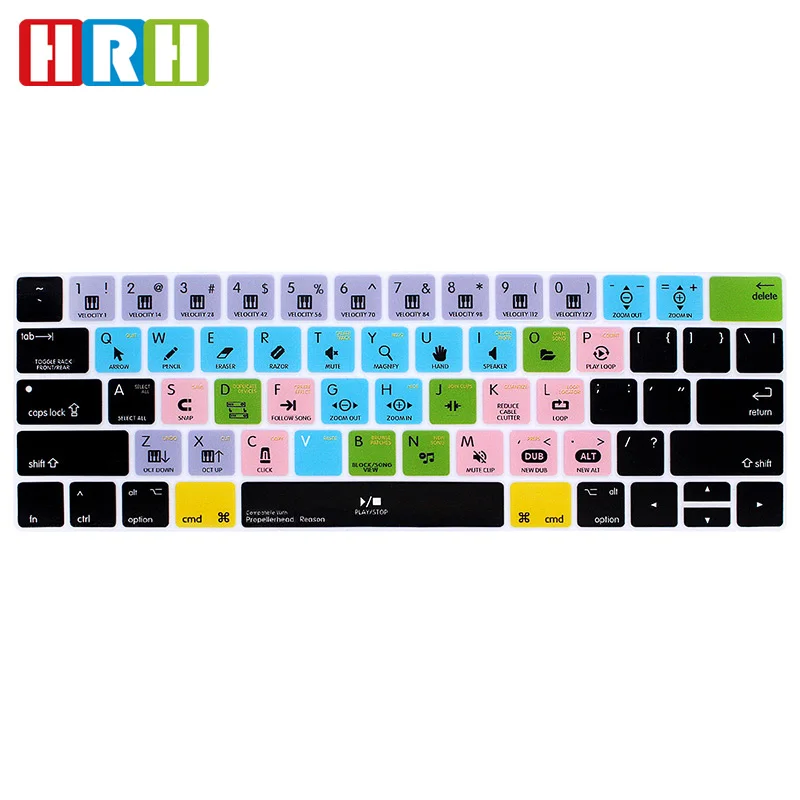 HRH-Propellerhead-Reason-Shortcut-Hotkey-Silicone-Keyboard-Cover-Keypad ...