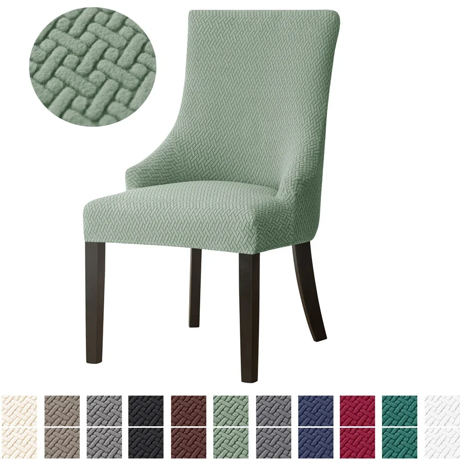 Jacquard-Dining-Chair-Covers-High-Back-Sloping-Chair-Cover-Strech ...