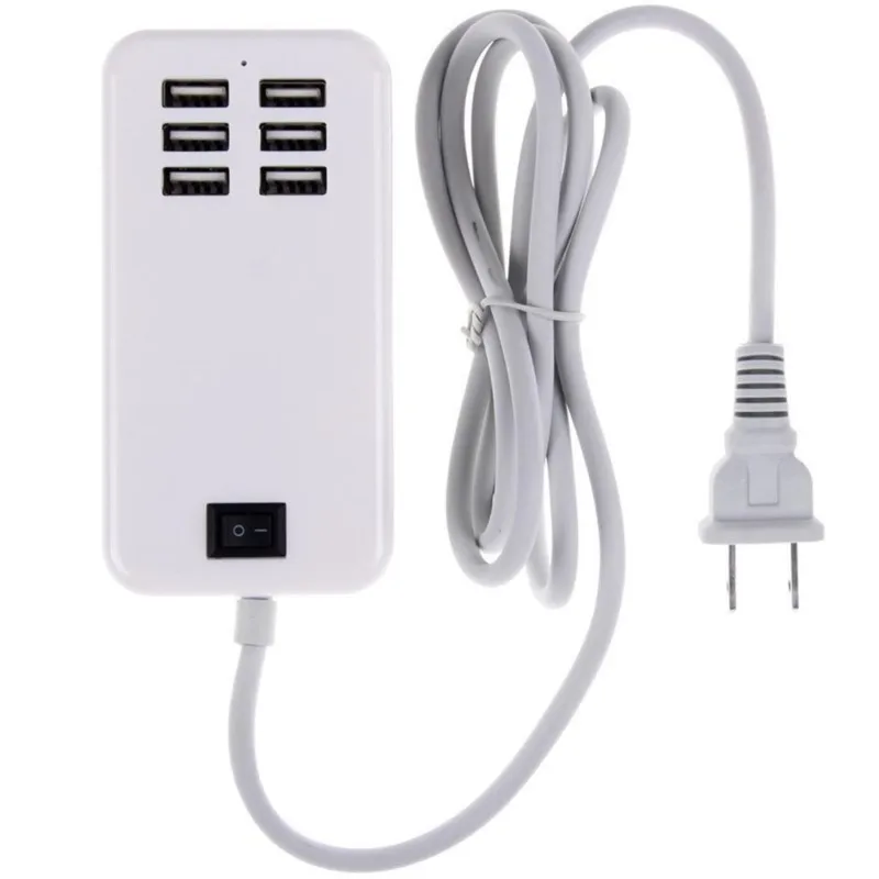 USB-Hub-EU-US-Plug-6-Ports-USB-Charger-5V-3A-Wall-Adapter-Mobile-Phone ...