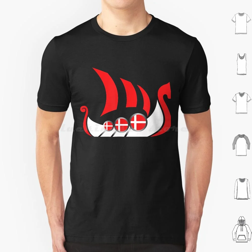 Denmark-Viking-Ship-Danish-Flag-Dragon-Boat-T-Shirt-Cotton-Men-Women ...