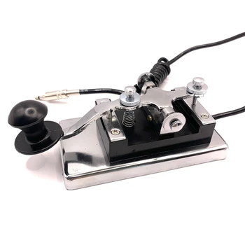 K4 Key Short Wave Radio Morse Key CW Hand Heavy Key 3.5mm Plug Morse ...